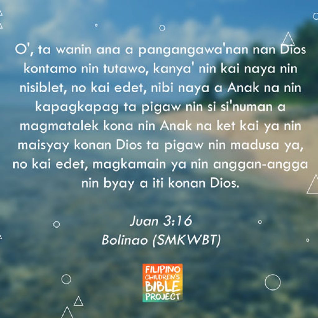 Bolinao - Filipino Children's Bible Project