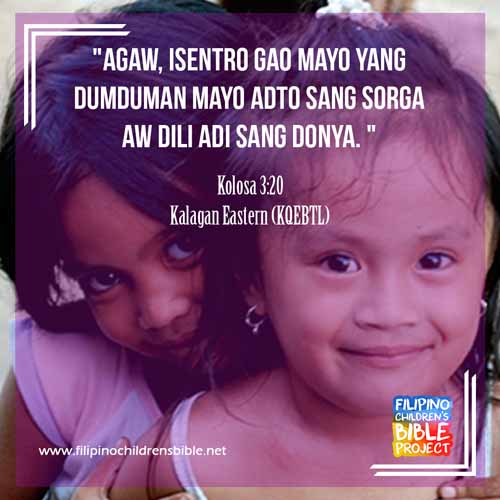 Kalagan Bible | Holy Bible for Children | Filipino Children's Bible Project