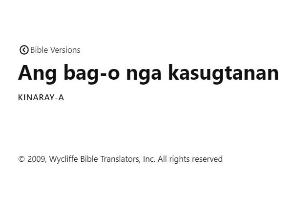 Kinaray A Bible | Holy Bible for Children | Filipino Children's Bible ...